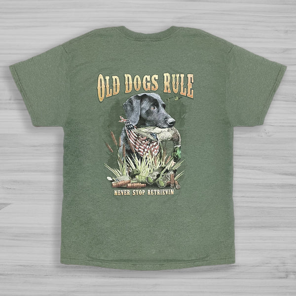 Old Guys Rule T-Shirt - Never Stop Retrievin' - Old Guys Rule ...