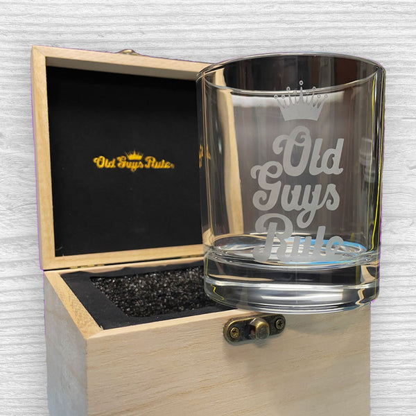 Whiskey Glass Gift Box - Old Guys Rule - Official Online Store ...